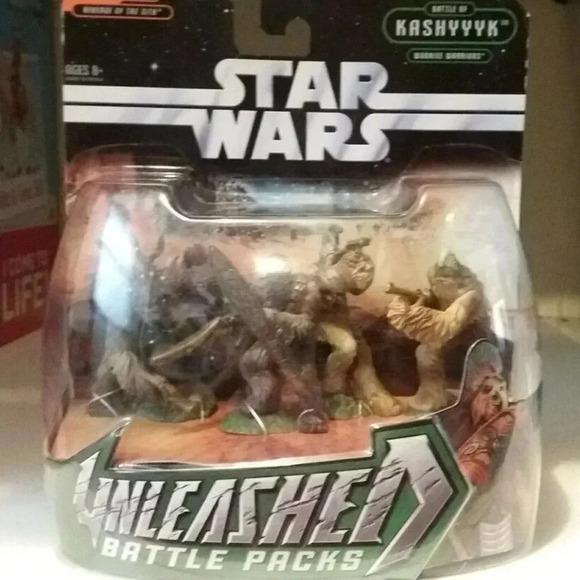 Toys | New Star Wars Episode Iii Unleashed Battle Packs Kashyyyk Wookie ...